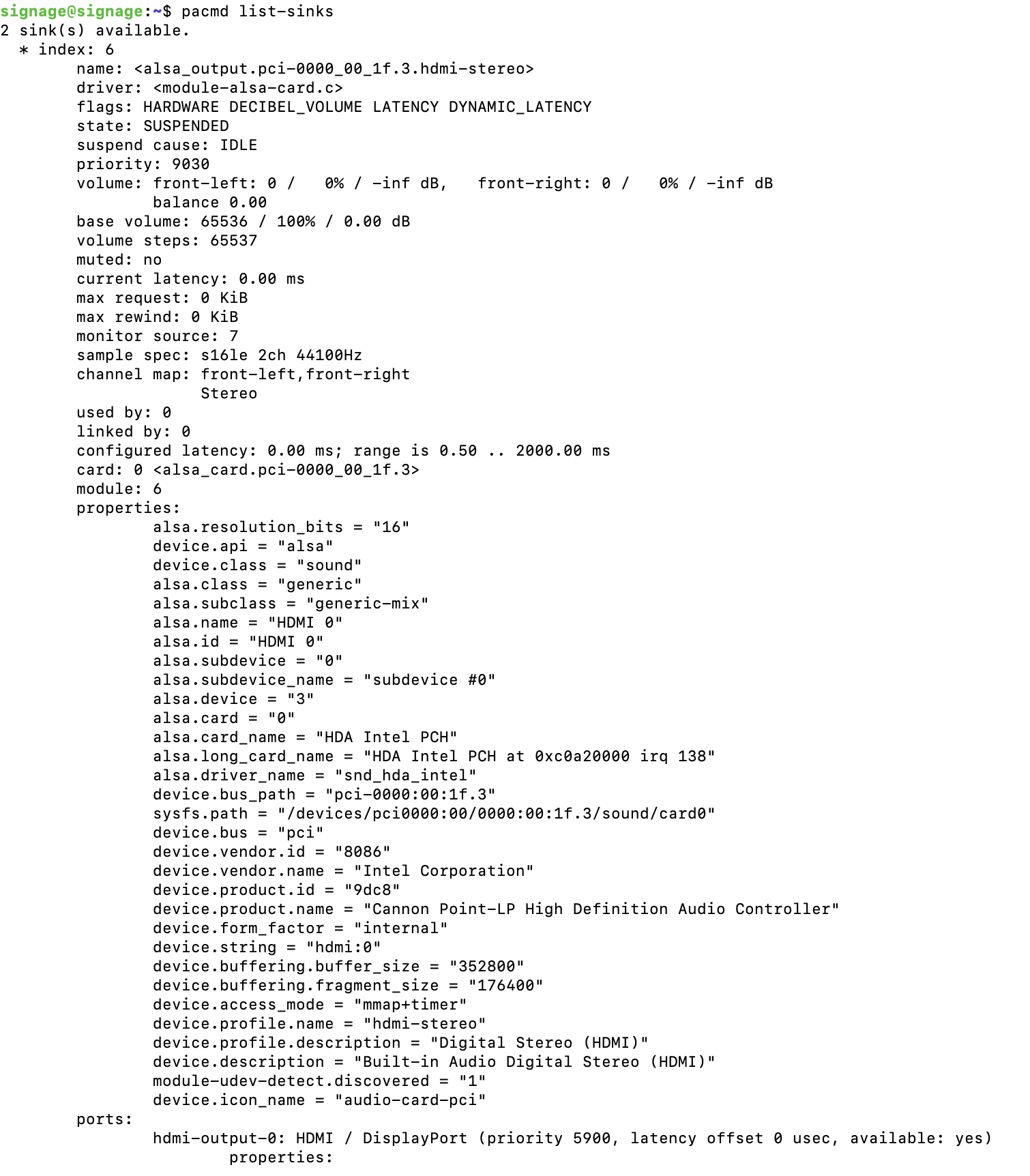 View and Set an Audio Output Interface – PiSignage - Digital Signage ...